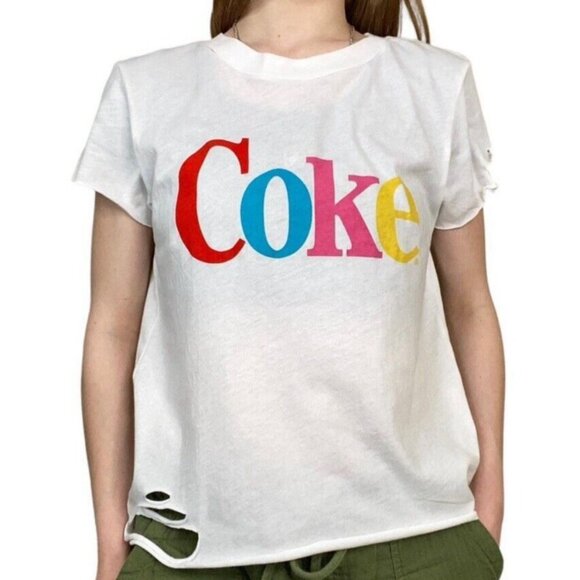Wildfox | Tops | Wildfox X Coke Coca Cola Logo Retro 9s Multicolor Soft ...